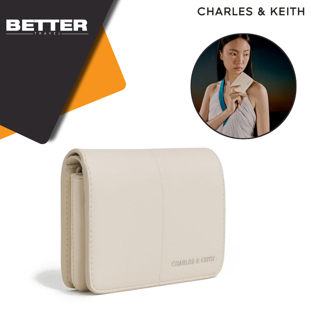 Jual Dompet lipat wanita CHARLES & KEITH zip compartment original ...