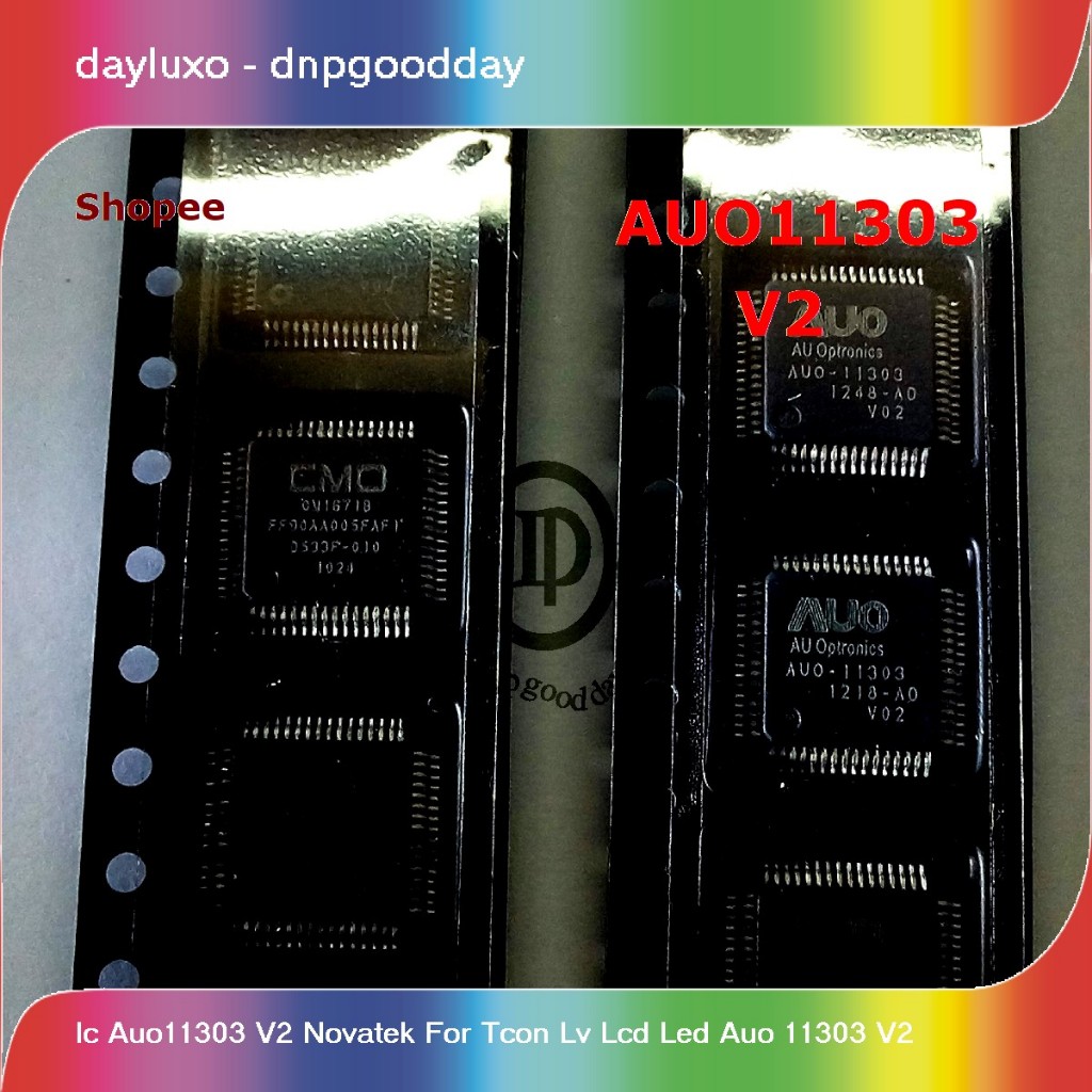 Jual ic auo11303 v2 novatek for tcon lv lcd led auo 11303 v2 | Shopee ...