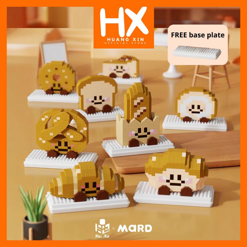 Jual HX Bakery Kue Roti Food Mini Bricks Building Block Toys Puzzle ...