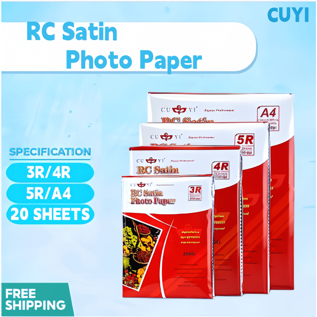 Jual 260gsm RC Satin Photo Paper 3R - 4R - 5R - A4 Size Resin Coated ...