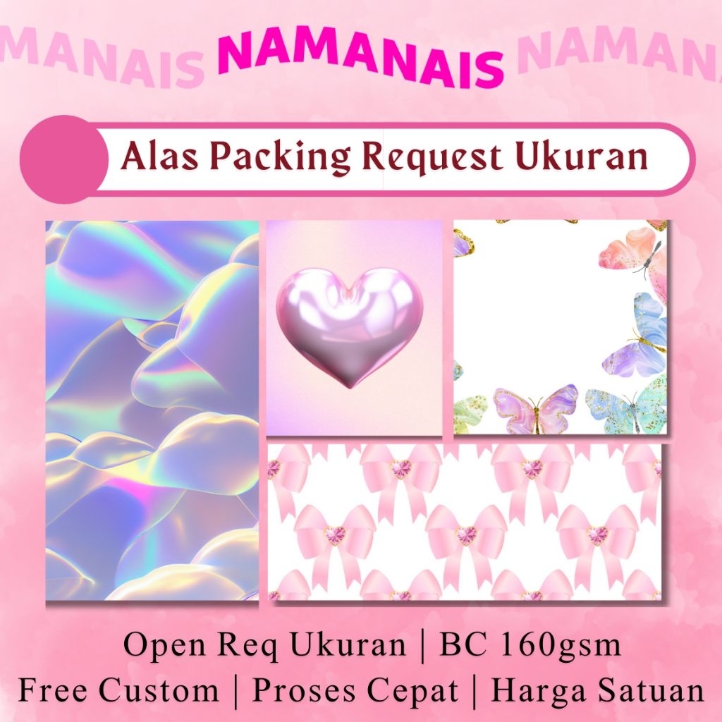 Jual [UKURAN REQUEST] ALAS PACKING KOTAK TEMPLATE & CUSTOM BERBAGAI ...