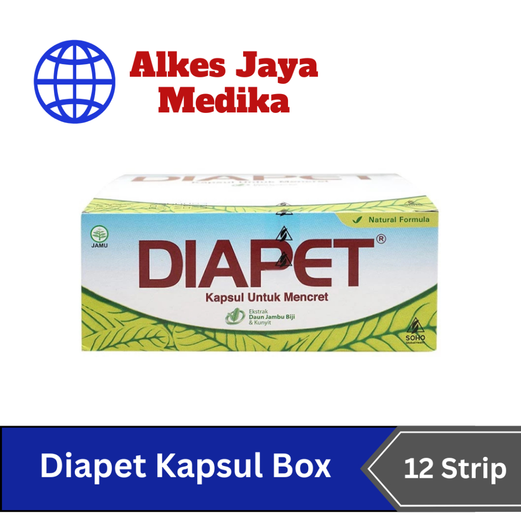 Jual Diapet Box Isi 12 Strip @10 Kapsul - Obat Diare | Shopee Indonesia