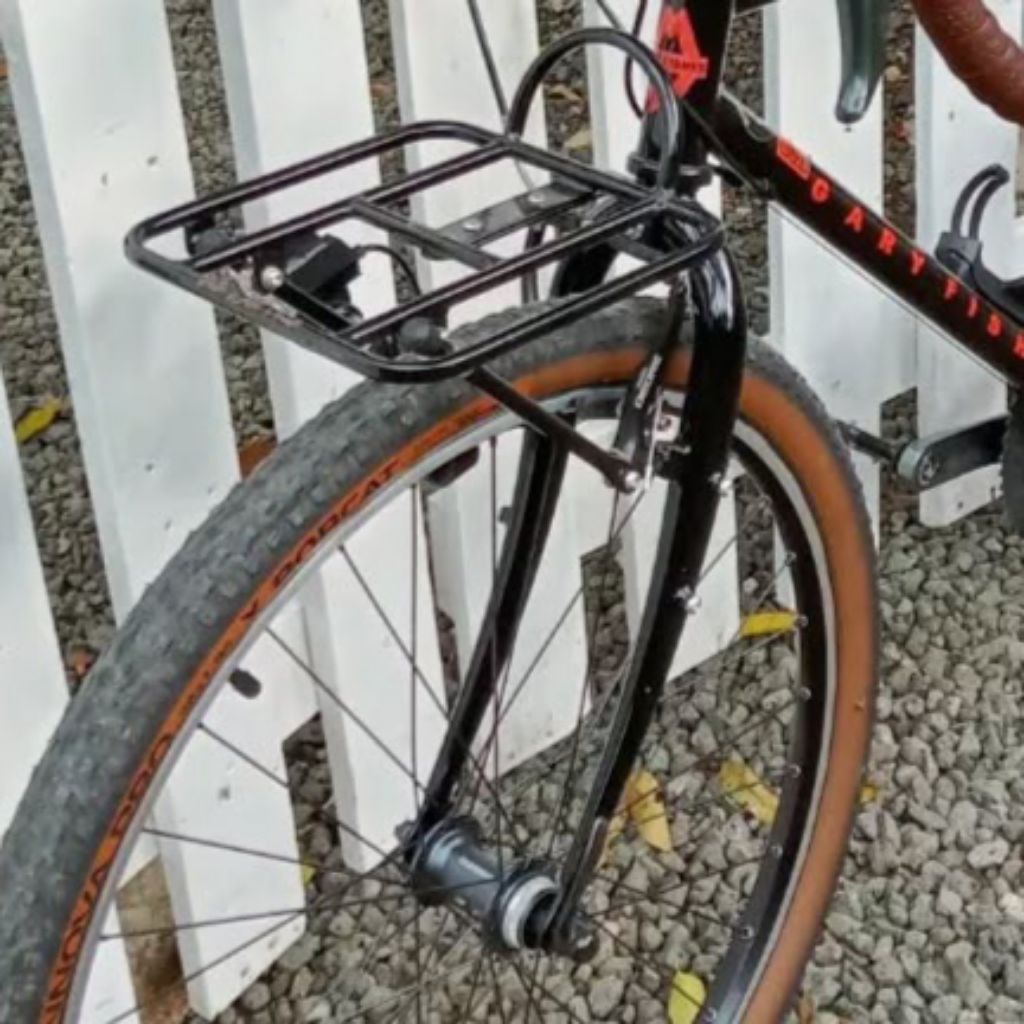 Jual UQIRACK | TOGA BLACK Rak depan Front Rack Handmade sepeda commuter ...