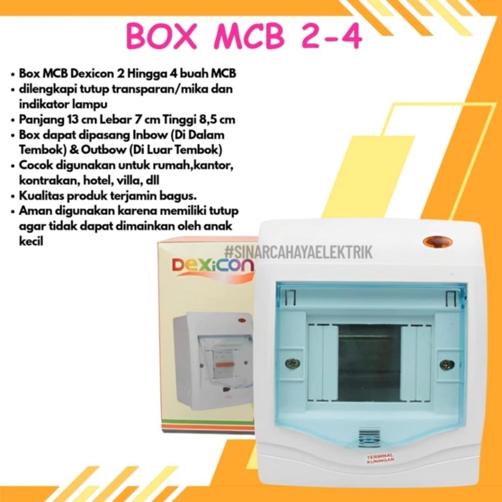 Jual Box MCB 2 Group Box MCB 4 Group / Box MCB 2 Modul & 4 Modul Inbow ...