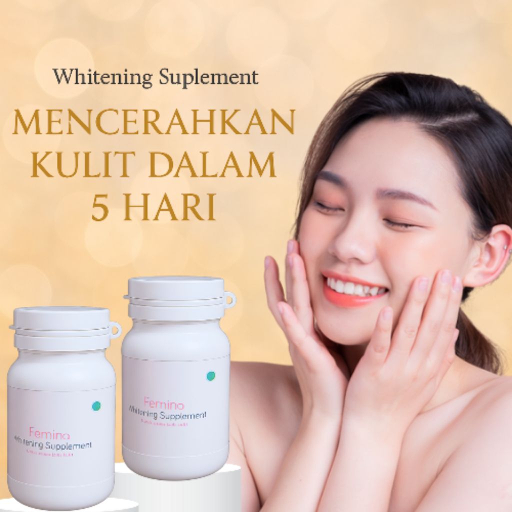Jual FEMINA WHITENING SUPPLEMENT - SUPPLEMENT MENCERAHKAN KULIT DAN ...