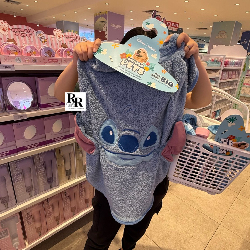 Jual Miniso x Disney - Baju Anabul / Disney Stitch Collection Pet Polar ...
