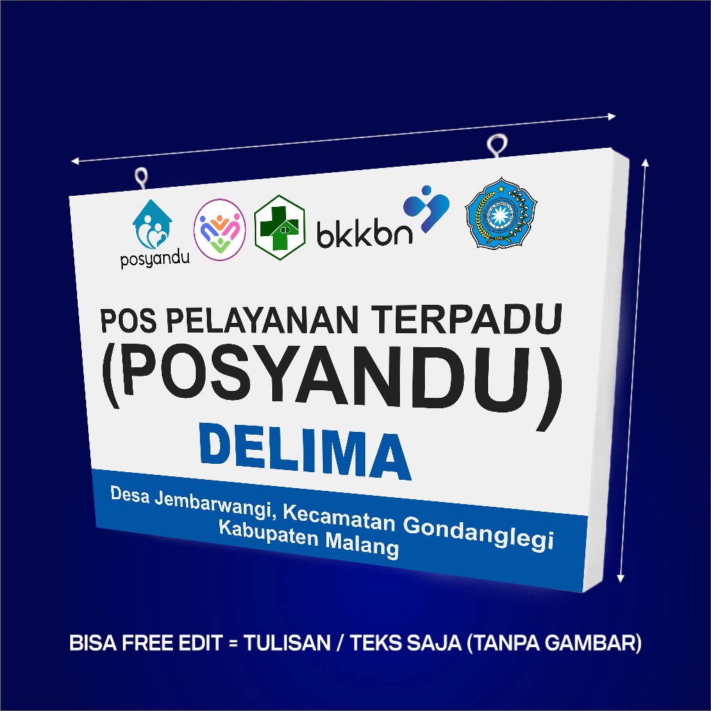 Jual Papan Nama Posyandu / Poskesdes 60 x 40 cm | Shopee Indonesia