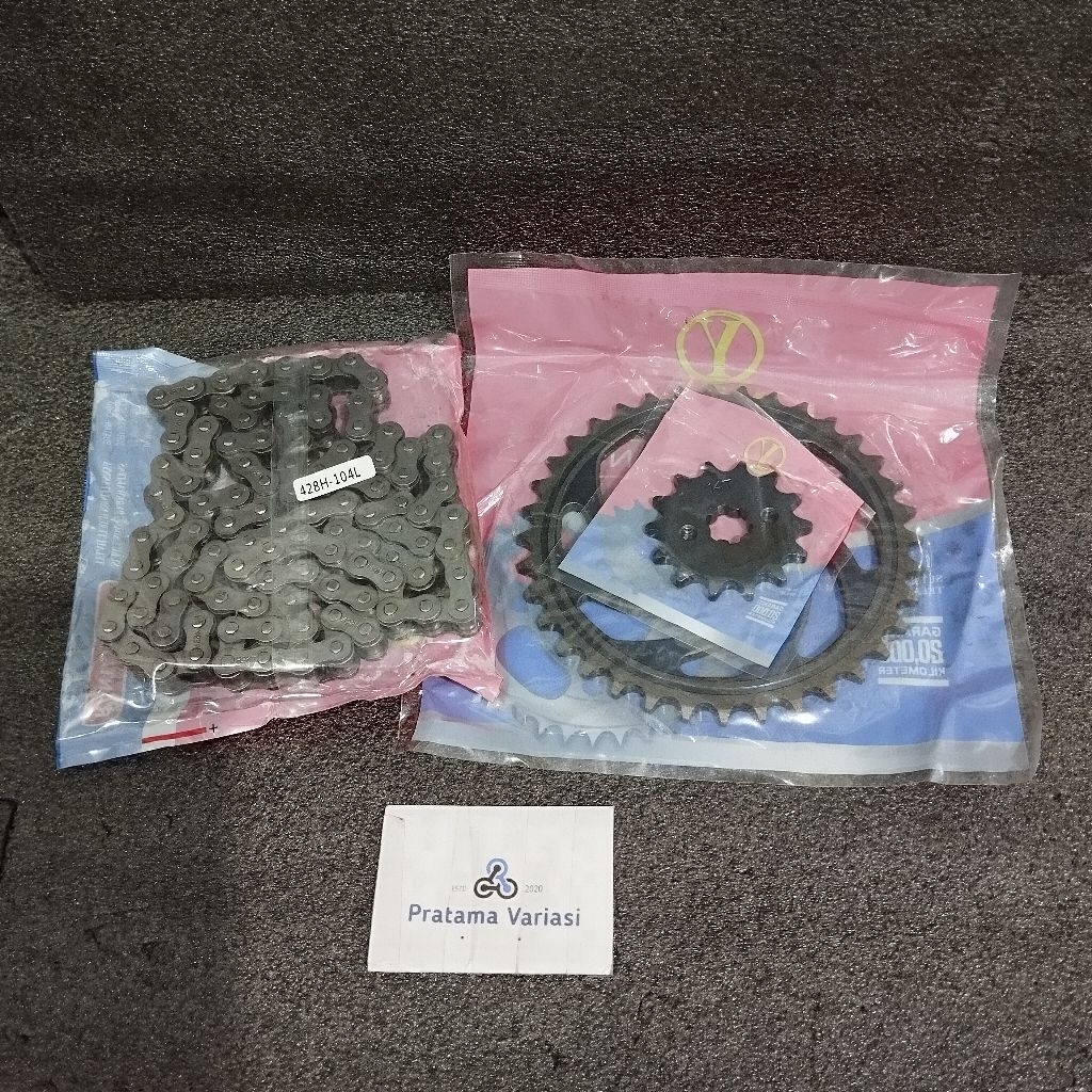 Jual [YSB] Gear Set + Rantai / Gear PAKET - Suzuki Smash New (36T / 40 ...