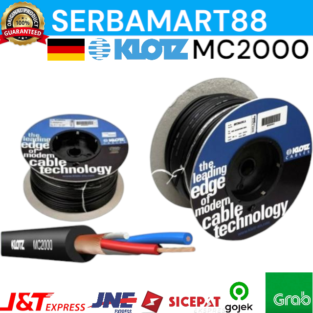 Jual KABEL KLOTZ MC2000 ORIGINAL GERMANY - CABLE MIC KLOTZ MC 2000 100M 100 METER | Shopee Indonesia