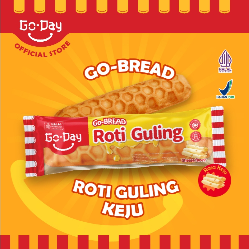 Jual Go-Day Go-Bread Roti Guling Rasa Keju Minimal Pembelian 5 Pcs ...