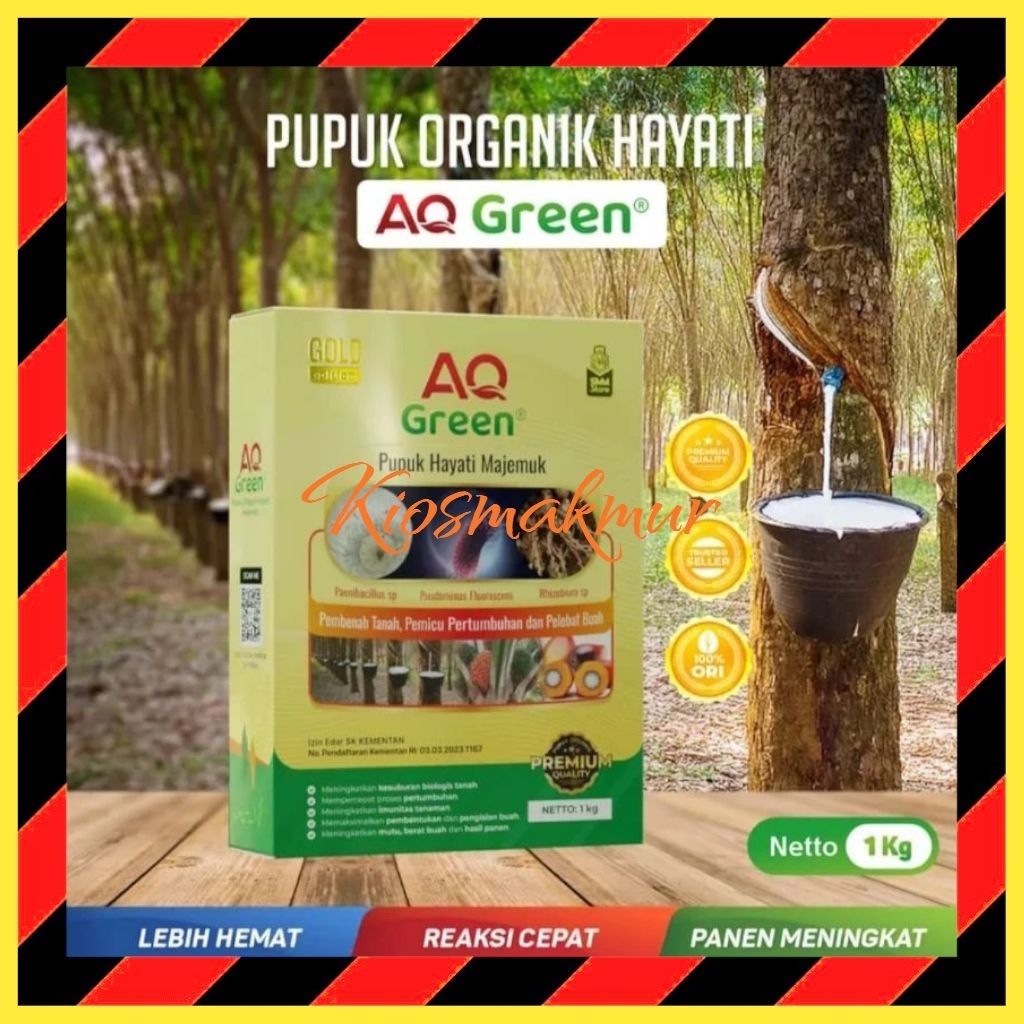 Jual Pupuk Hayati AQ Green untuk Sawit Buah Lebat Tanaman Karet Anggur ...