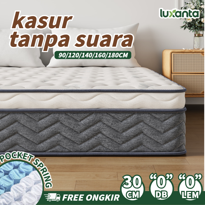 Jual 【Gratis Bantal】kasur busa kasur springbed 90/180CM tebal 30CM ...