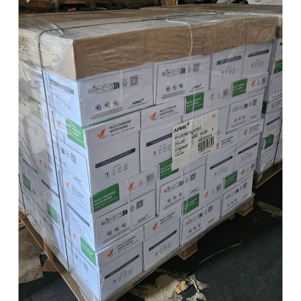 Jual PP Lite kertas HVS Print Fotocopy A4 75gsm 1 Box / 1 Box isi 5 rim ...