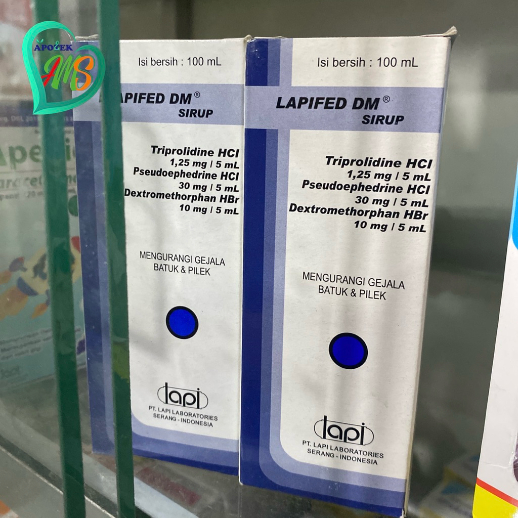Jual Lapifed DM Sirup | Mengurangi Batuk Pilek | 100 Ml | Shopee Indonesia