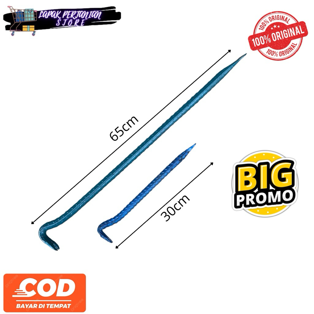 Jual Linggis Besar Baja Ulir Asli 30cm-65cm Gali Tanah Congkel Paku - Linggis Tanah | Shopee ...