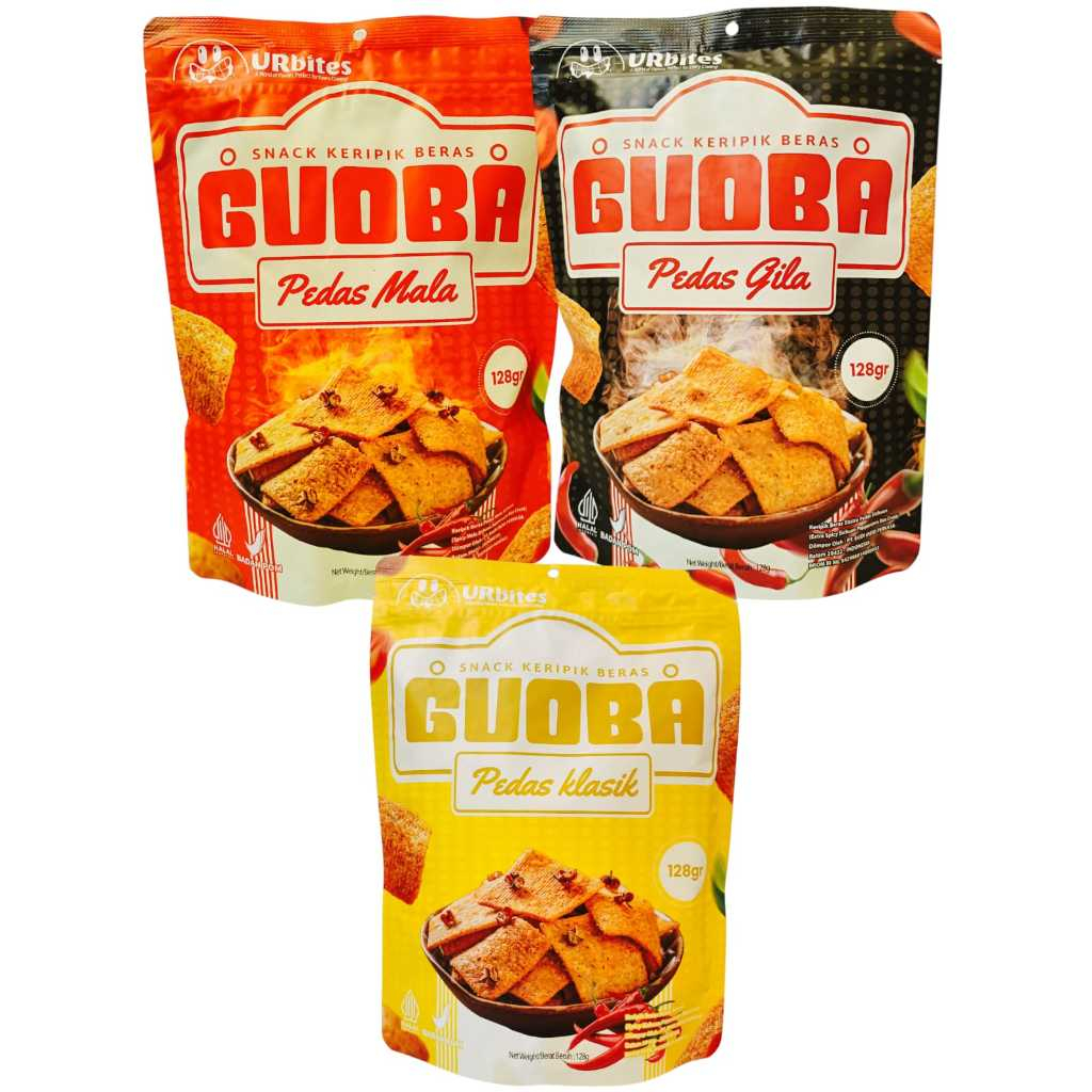Jual UrSnacks Urbites GUOBA Rice Crackers Snack Keripik Beras 128g Rasa ...