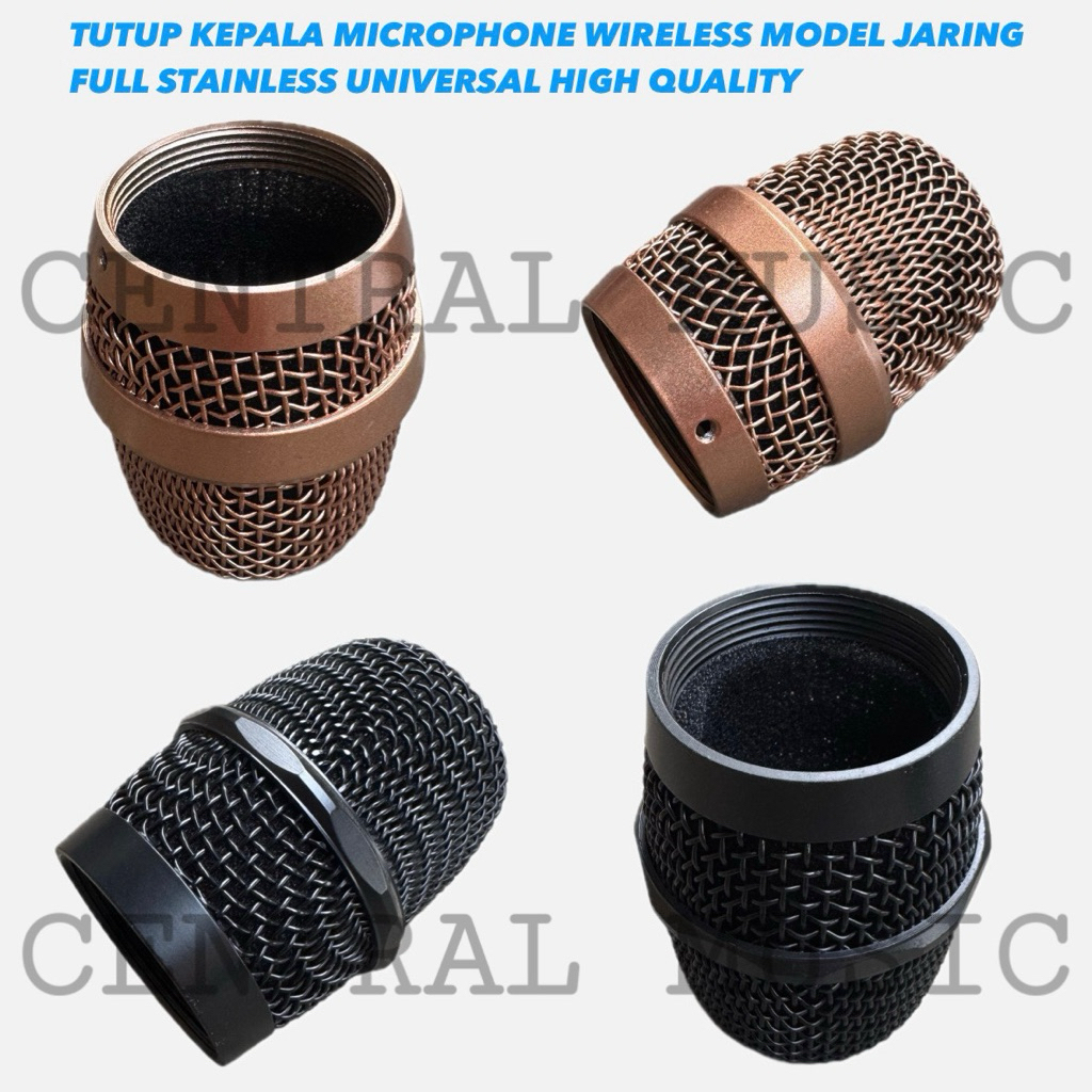 Jual TUTUP KEPALA MICROPHONE WIRELESS MODEL JARING FULL STAINLESS ...