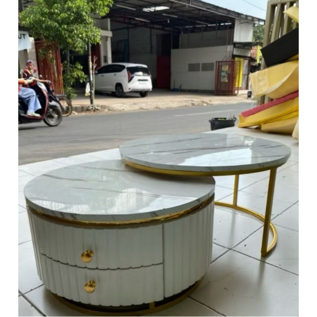 Jual Meja minimalis/Meja set Aula/Meja rumah/Meja Besi Estetik modern ...