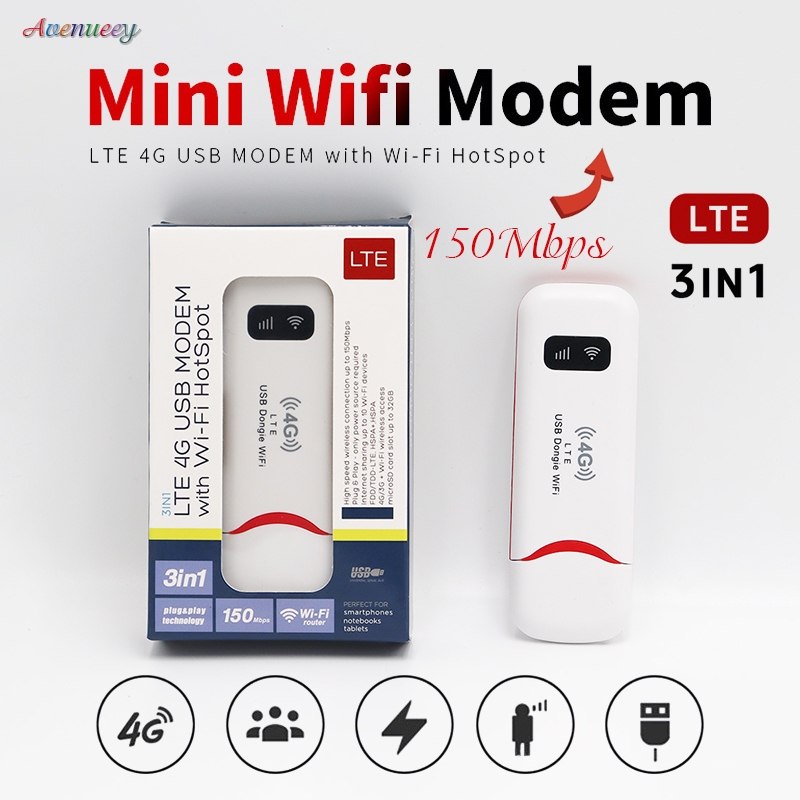 Jual Modem WiFi Portable 4G LTE All Operator USB Mifi 500Mbps Support ...