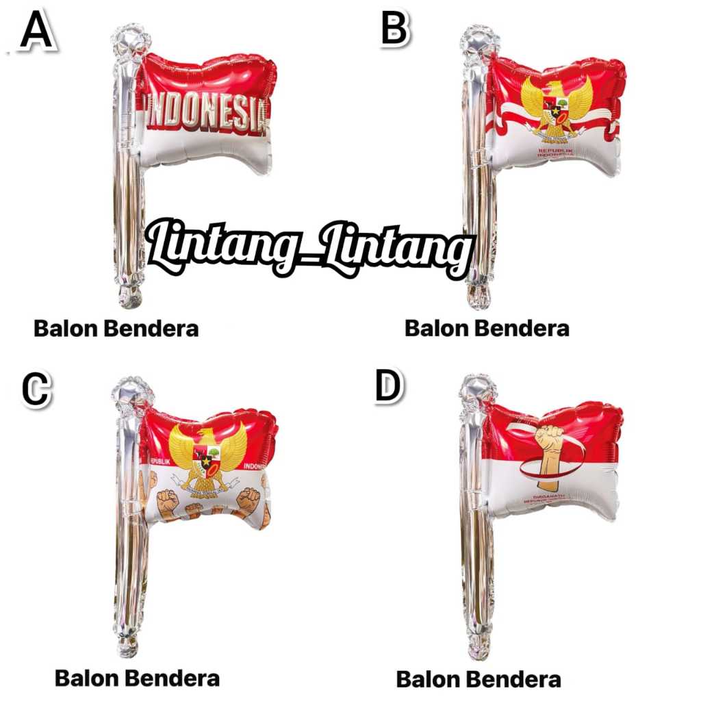 Jual Balon Bendera Merah Putih - Balon Stick Bendera HUT RI - Balon ...