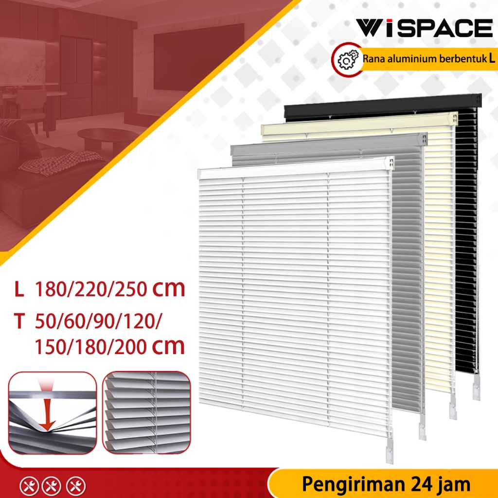 Jual Venetian Blinds Tirai Blind Vertical Blind Aluminium Custom Tirai ...