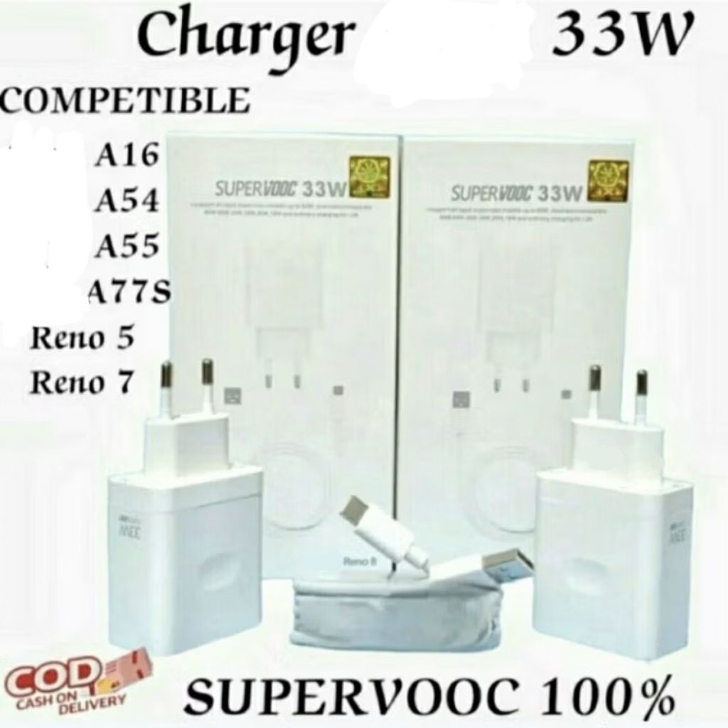 Jual Charger oppo Type C A80 A60 A3X A3 Pro Reno 7 7z 8 8z 12F A60 A57 ...