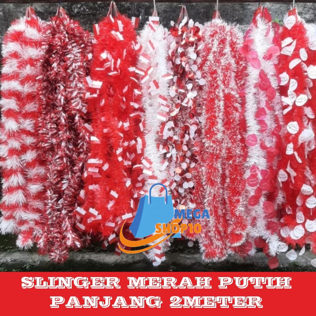 Jual Slinger Merah Putih Hiasan HUT RI 17 Agustus | Shopee Indonesia