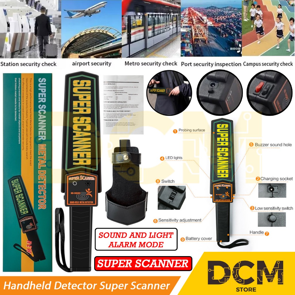 Jual Handheld Metal Detector Metal Alat Deteksi Logam Garrett Super ...
