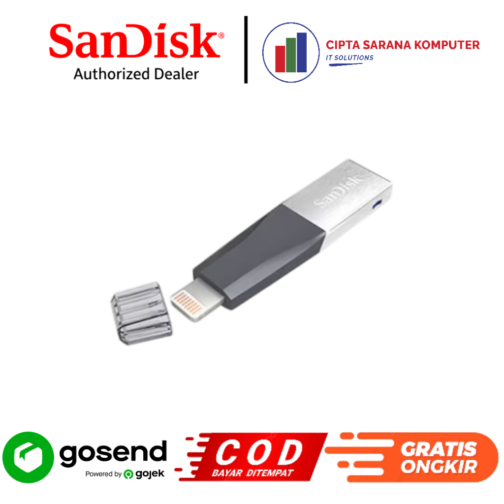 Jual SanDisk iXpand Mini Flash Drive OTG Lightning USB 3.1 for iPhone ...