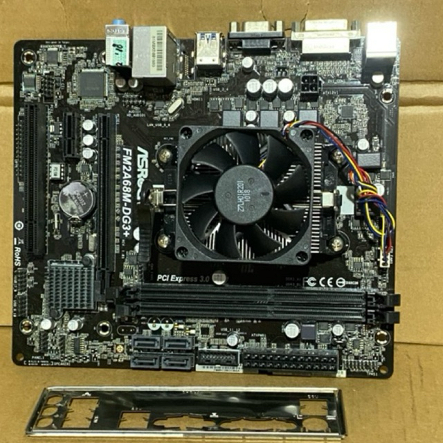 Jual Motherboard Mobo AMD FM2 Asrock Plus Prosesor A6 6400K | Shopee ...