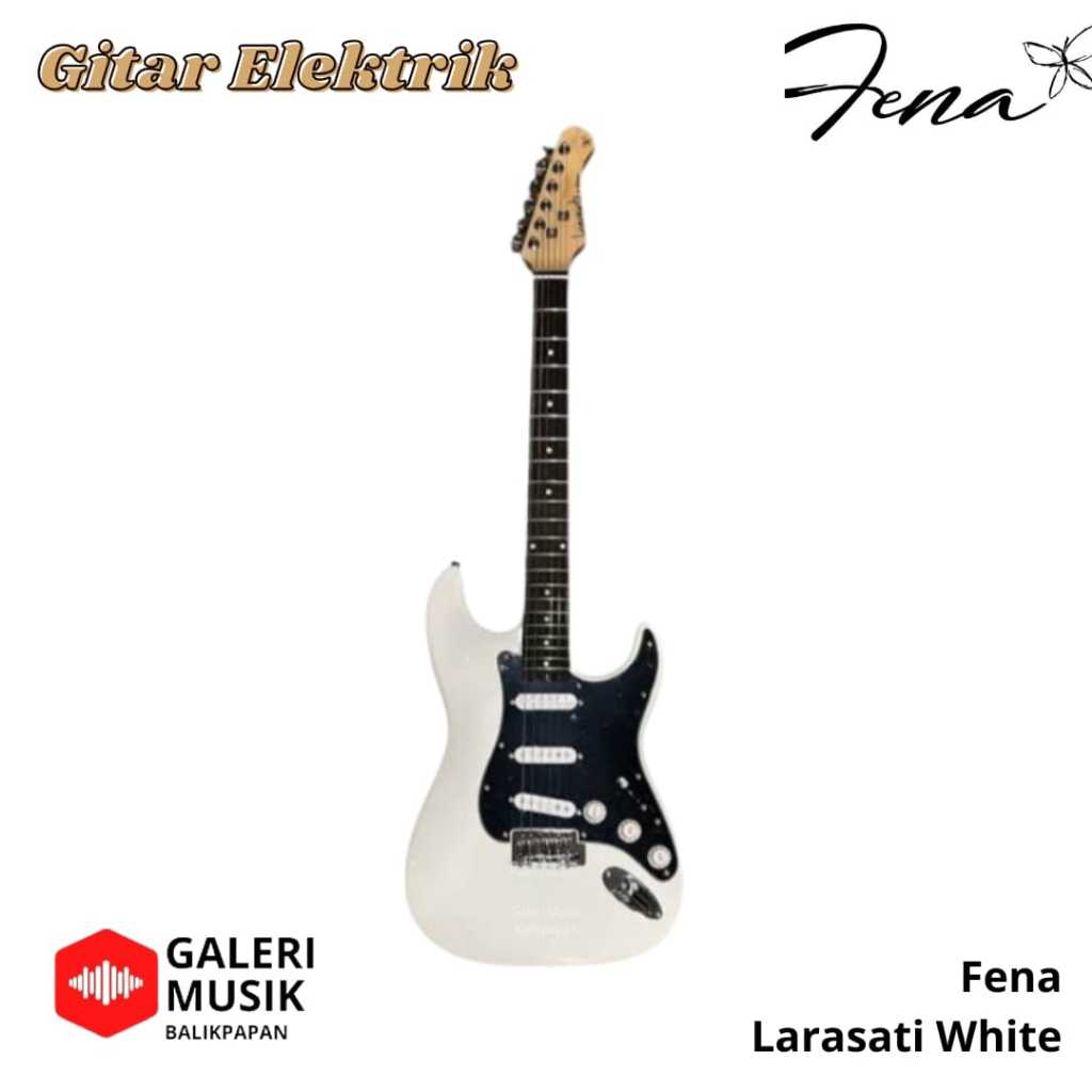 Jual Gitar Elektrik Fena Larasati ST 001 White | Shopee Indonesia