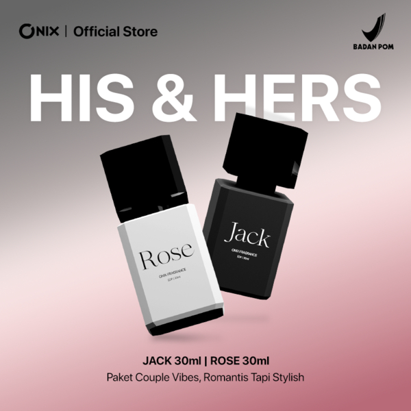 Jual Paket His & Hers by ONIX Fragrance | Jack 30ml + Rose 30ml Eau de ...