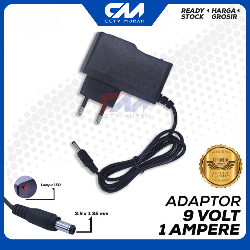 Jual Adaptor 9V/1A || Type CX-0910 || Adaptor with Jack 5.5 x 2,1 mm ...