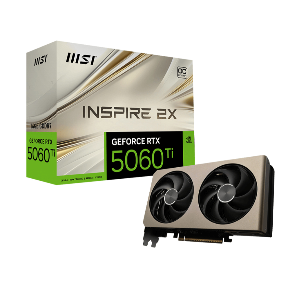 Jual Msi Geforce RTX 5060 Ti Inspire 2X OC 16GB GDDR7 VGA GPU Graphics ...
