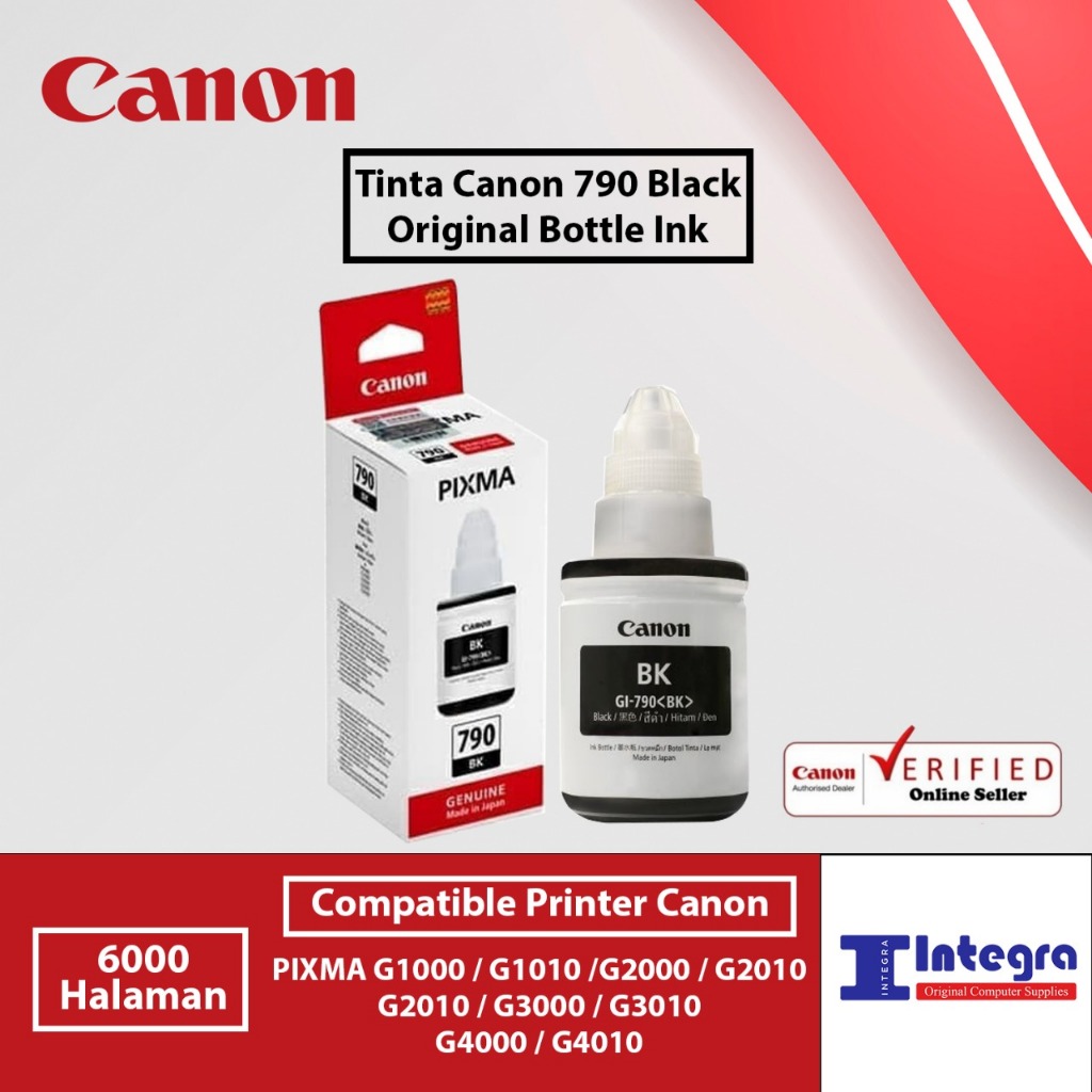 Jual Tinta Canon 790 Black Original Datascript Ink Bottle Tinta Printer ...