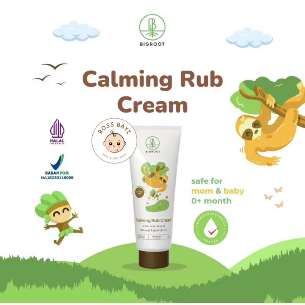 Jual BIGROOT - Calming Rub Baby Cream 30ml | Shopee Indonesia