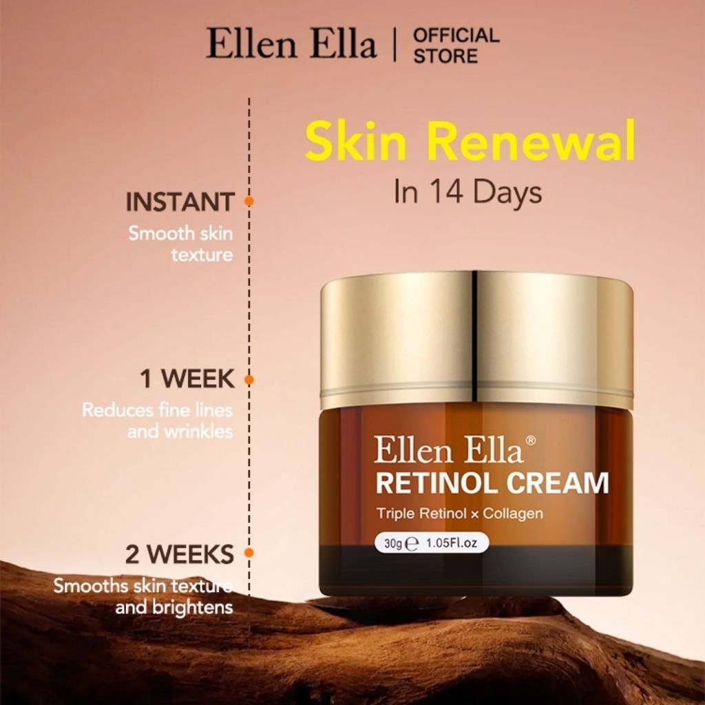 Jual Ellen Ella RETINOL CREAM TRIPLE RETINOL X COLLAGEN 30G | Shopee Indonesia