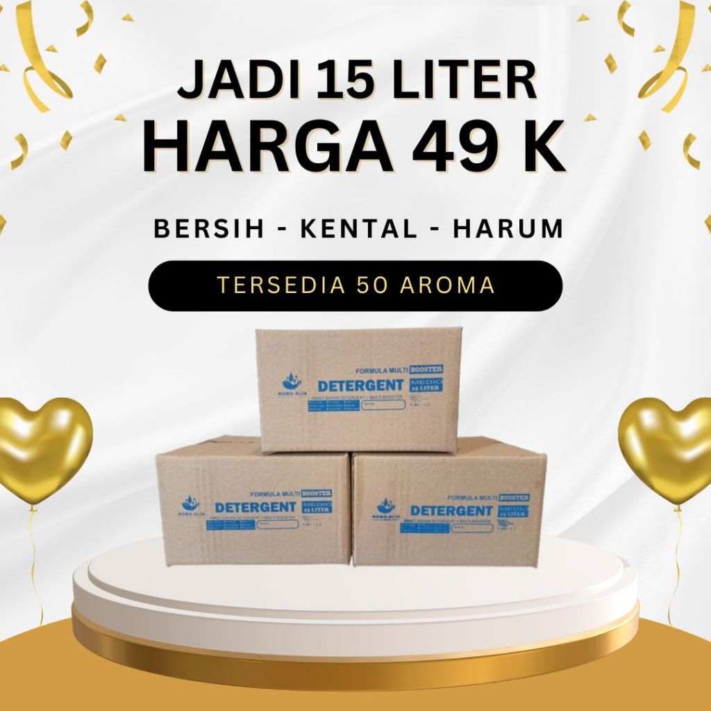 Jual Detersoft Medio Paket Bahan Sabun Detergent Softener plus booster ...