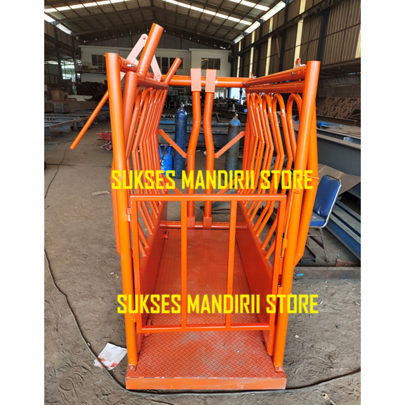Jual Kandang Jepit Sapi Portabel Full Body - Kandang Penjepitan Hewan ...