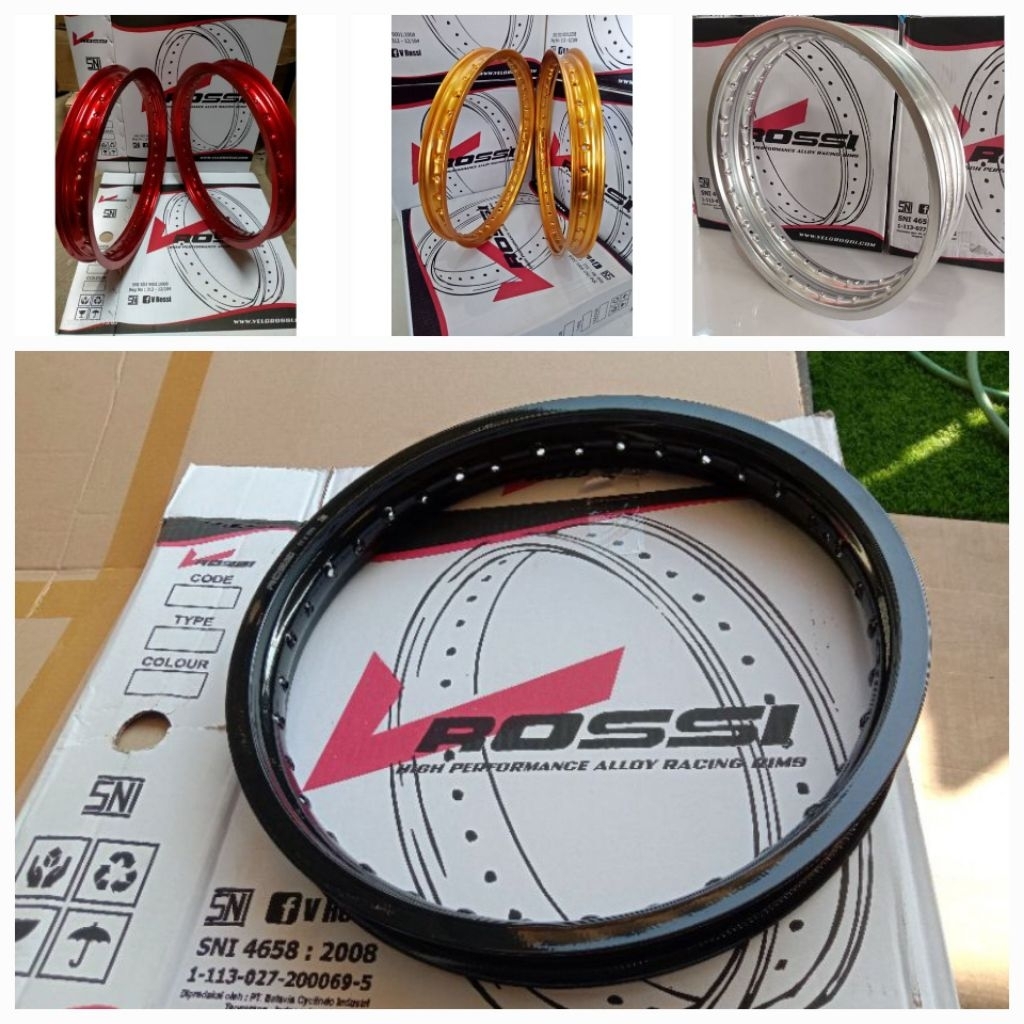 Jual velg rossi original ring 17 depan dan belakang 140X17 160X17 ...