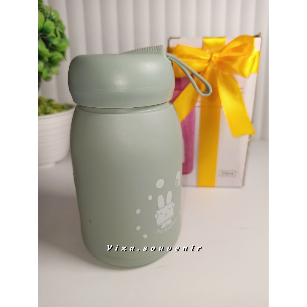 Jual Vizasouvenir - Souvenir Botol Kaca Rabbit [[Bisa Custom Nama/Logo ...