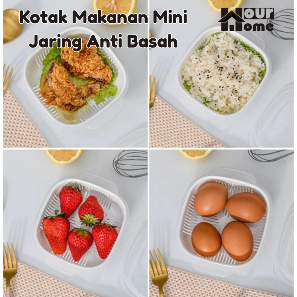 Jual Kotak Makanan Buah Sayur Dengan Tutup Saringan Fresh Box / Food ...
