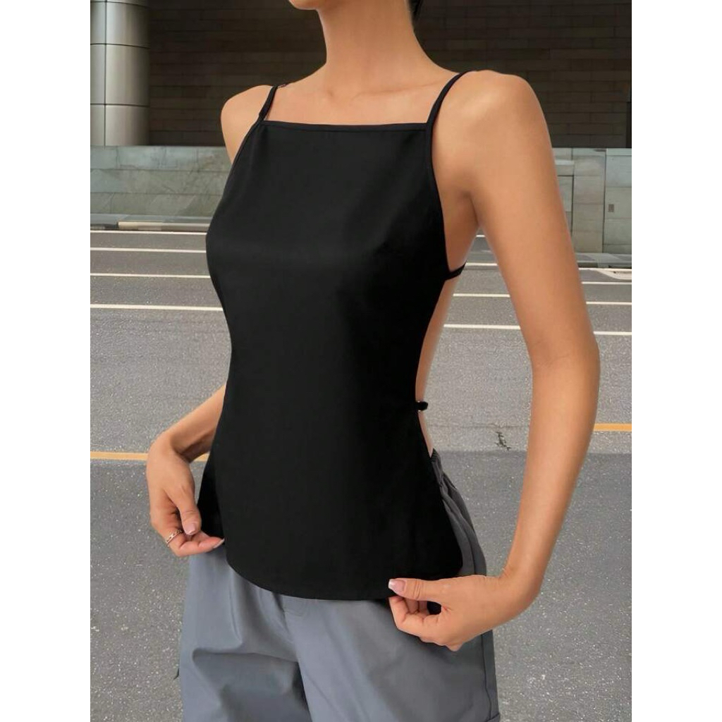 Jual [PRE ORDER] FYF_A0170 - Backless Sexy Strap Tank Top | Shopee ...