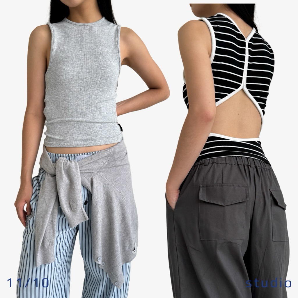 Jual 11/10 - NEIL backless tank top | Shopee Indonesia