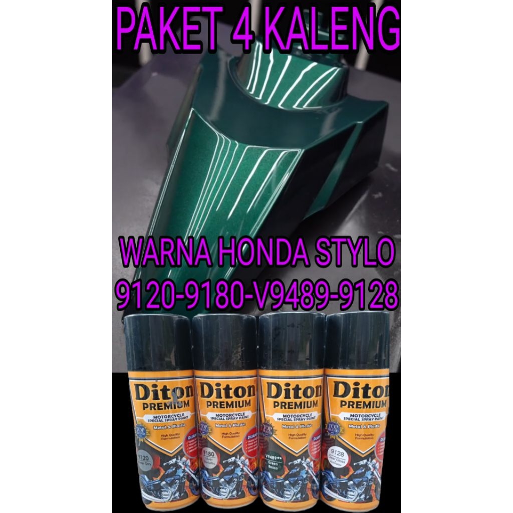 Jual PAKET LENGKAP 4 KALENG HONDA STYLO Pilox Pylox Diton 9120 primer ...