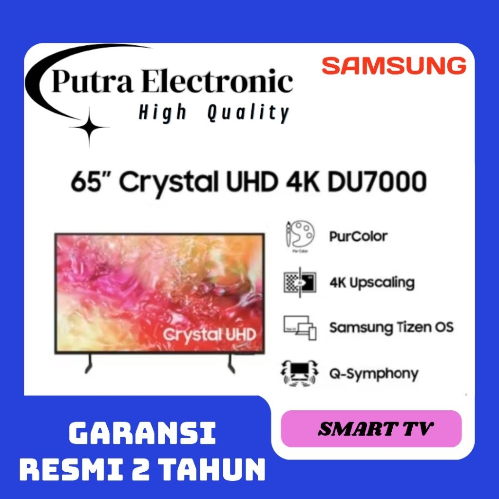 Jual SAMSUNG 65DU7000 / UA65DU7000 4K SMART TV 65 INCH 2024 SERIES ...