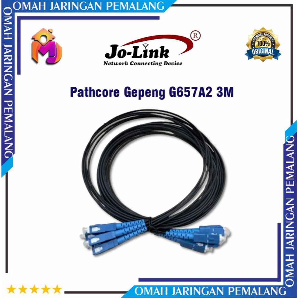 Jual ORI Pathcore Gepeng 3m G657A2 Jolink/Pathcore Outdor/Patcore BLACK ...