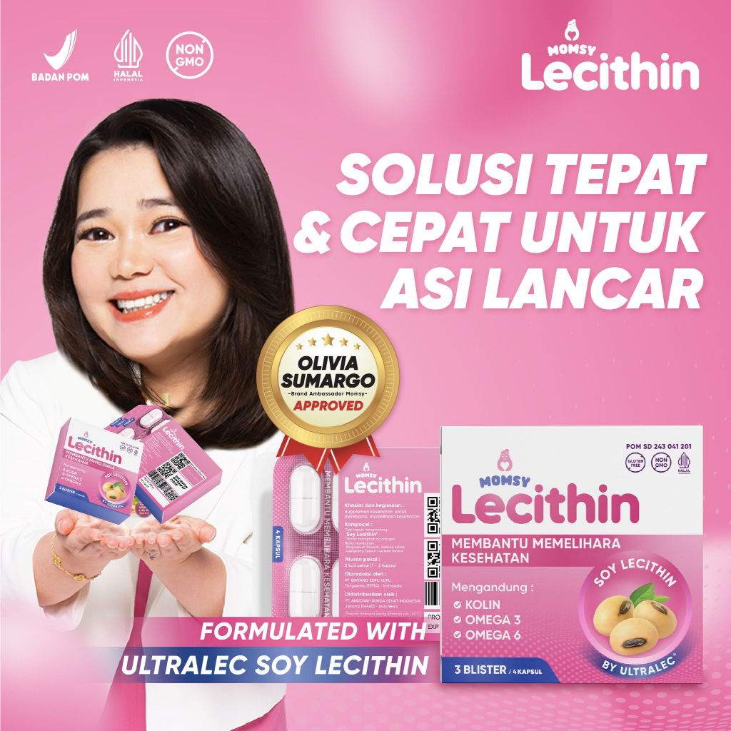 Jual MOMSY LECITHIN Ultralec Soy Lecithin Premium 12 Kapsul - BPOM & HALAL MUI | Shopee Indonesia
