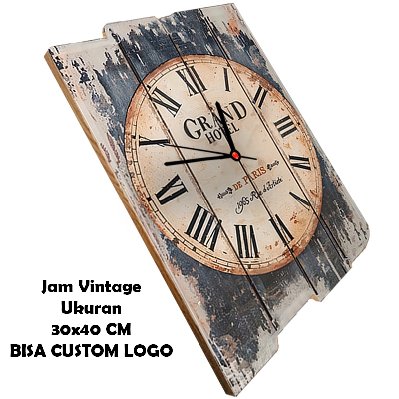 Jual JAM DINDING VINTAGE RETRO AESTHETIC / JAM DINDING KLASIK / WALL ...