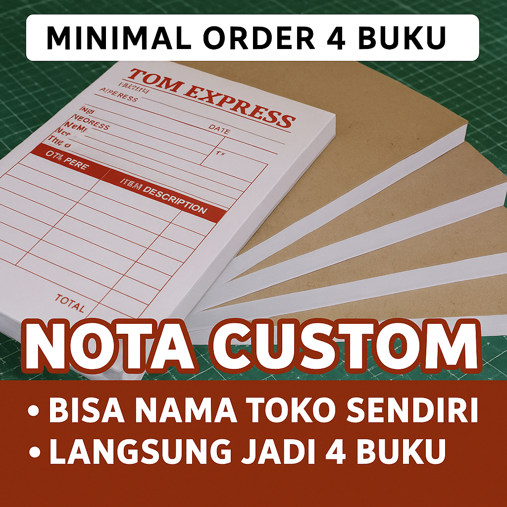 Jual Cetak Nota Custom – Bisa Nama Toko Sendiri | Nota Custom | Cetak ...